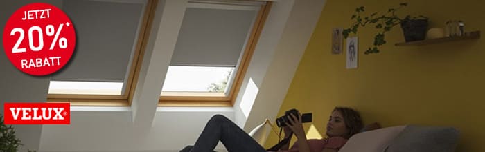 Rollos für Dachfenster von Roto und Velux